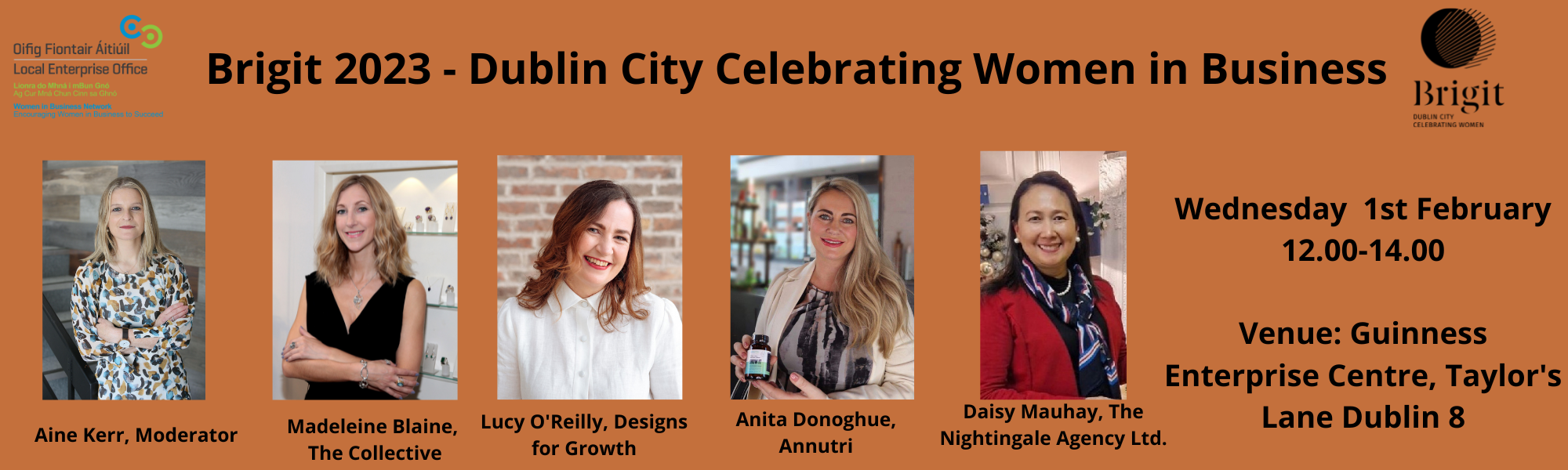 1st February Brigit 2023 Event: Dublin Celebrating Women in Business - Local Enterprise Office ...